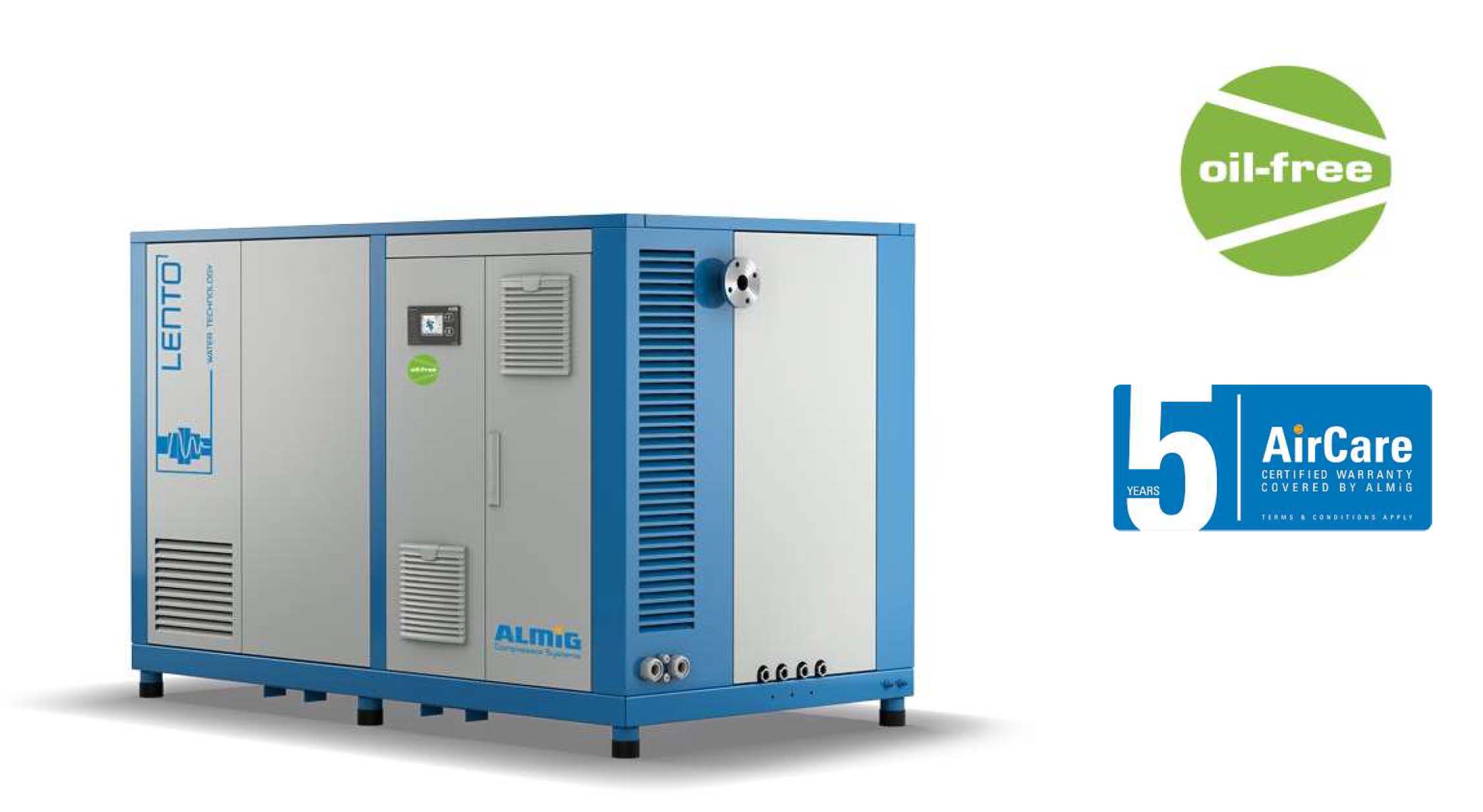 ALMIG ALMiG LENTO Series Oil-free Water Injected Screw Air Compressor ...